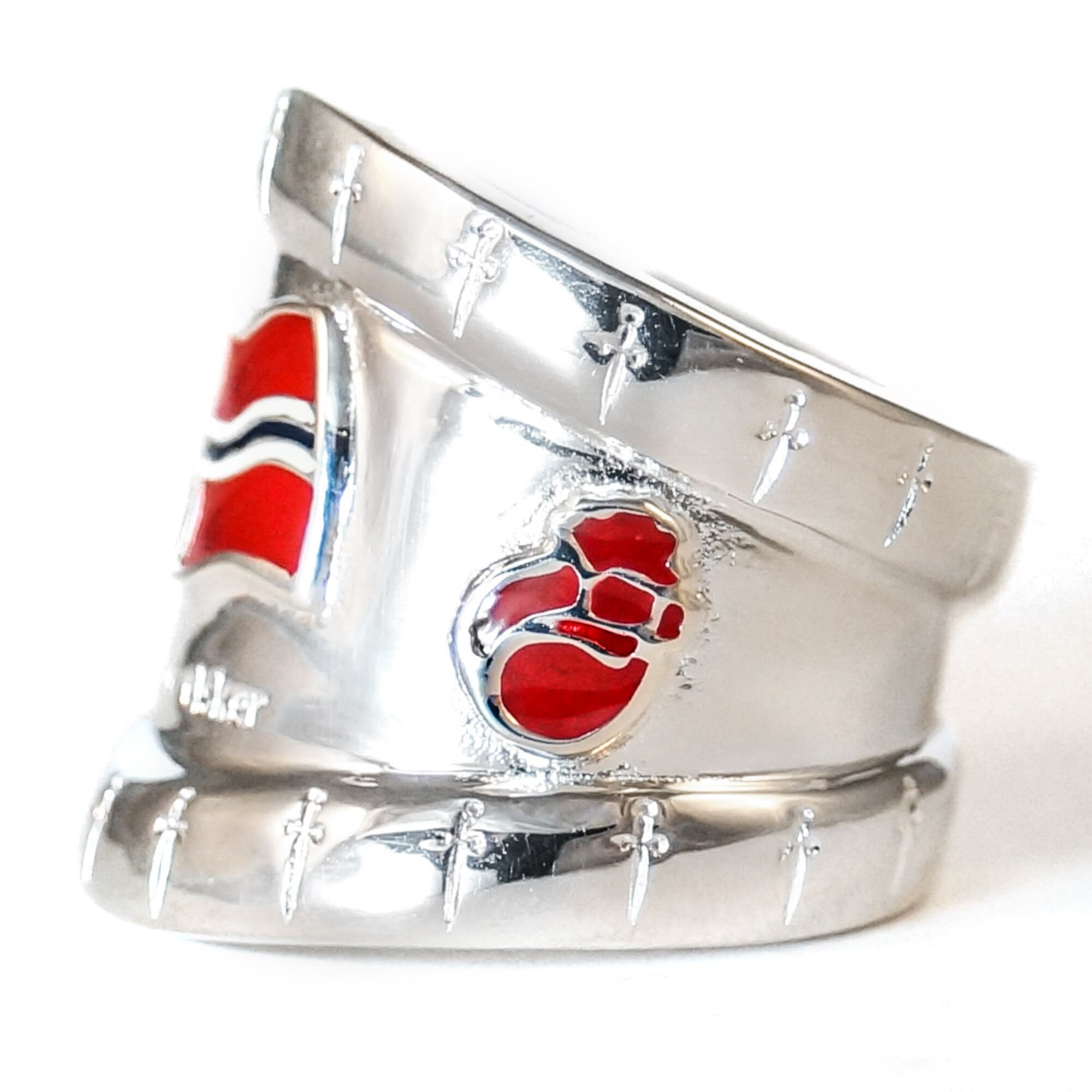 Norway Flag Sterling Silver Norway Ring Women Ja Vi Elsker - Etsy