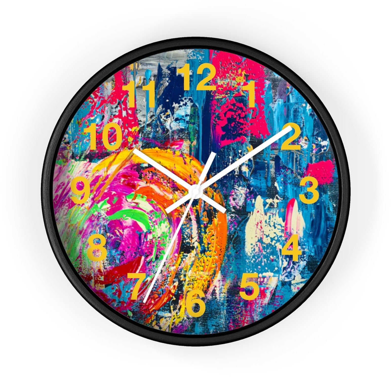 Abstract Wall Clocks, Graffiti Decor, Kids Playroom Decor, College Dorm ...