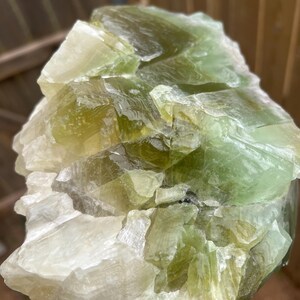 Green Calcite Huge Green Crystal. - Etsy