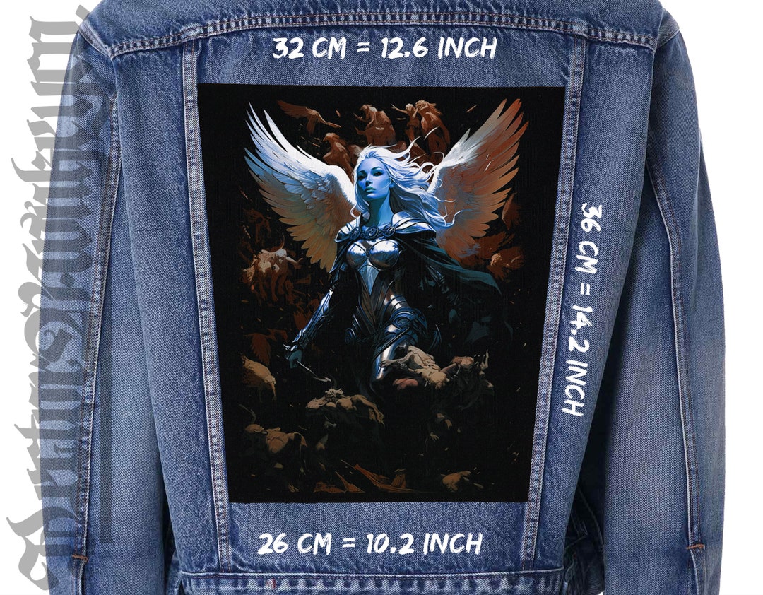 Valkyrie Back Patch: Warrior Queen Sew-on Canvas Panel - Etsy