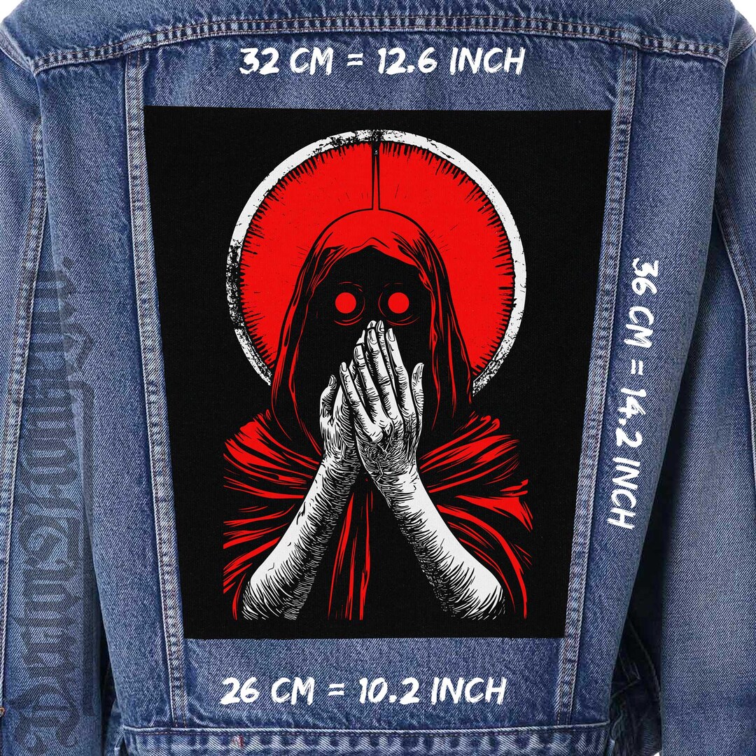 Occult Red Hood Canvas Back Patch for Jackets, Vests & Flannels | Sew ...