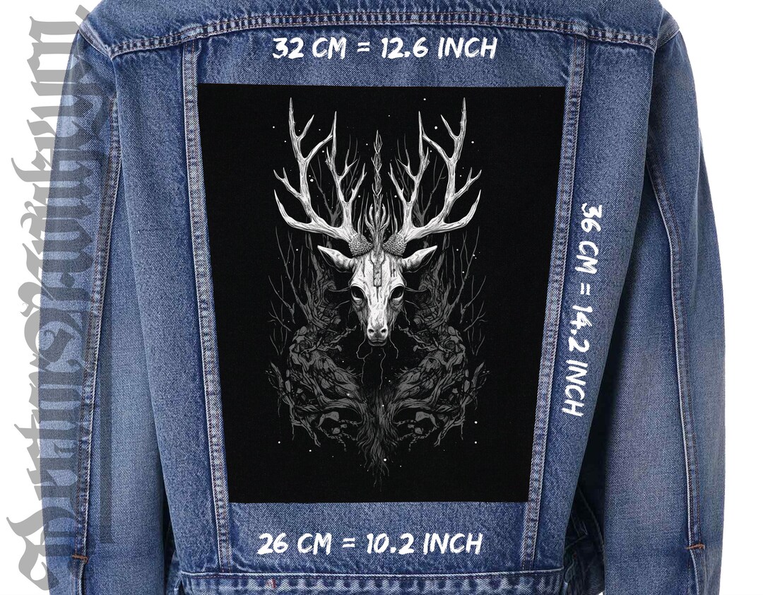Deer,back Patch,backpatch,patch for Jacket,vest,fashion Denim Street ...