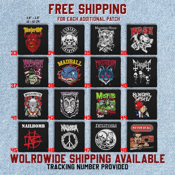 Metal Band Patches (You'll Enjoy) - Etsy