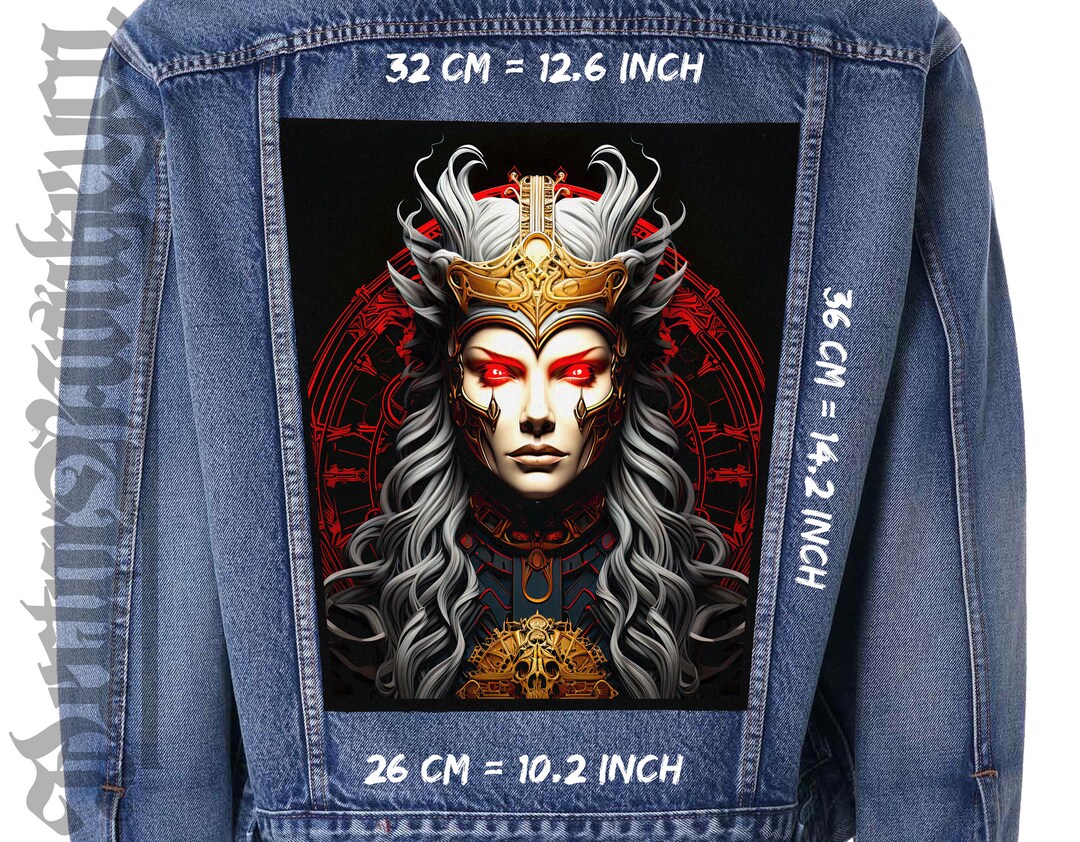 The Witch Back Patch: Thick Black Canvas Backpatch for Jacket & Vest ...