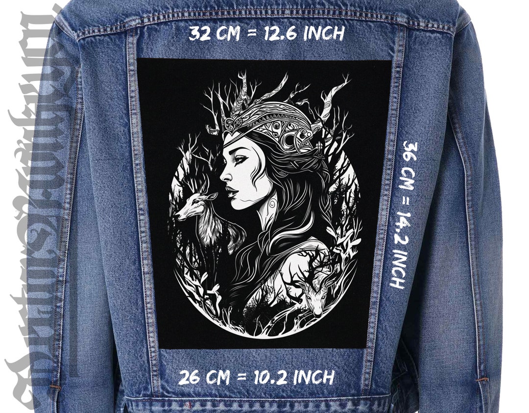 Fairy Tale Elf Girl- Back Patch, Versatile Style for Jackets, Vests and ...
