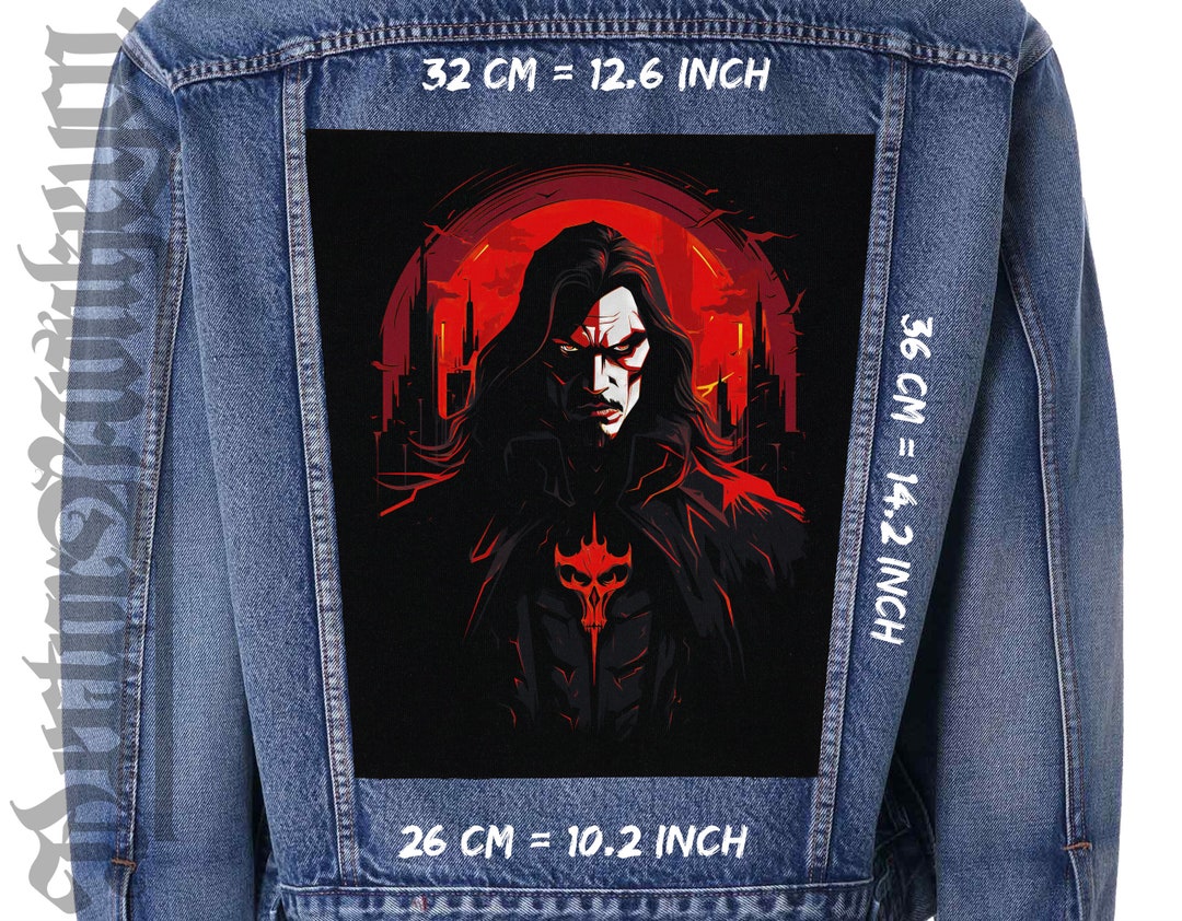 Dracula's Backpatch: A Versatile Statement Piece for Jackets, Vests, and Flannels - Etsy