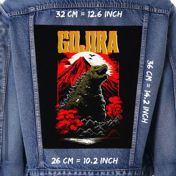 Godzilla Back Patch - Etsy