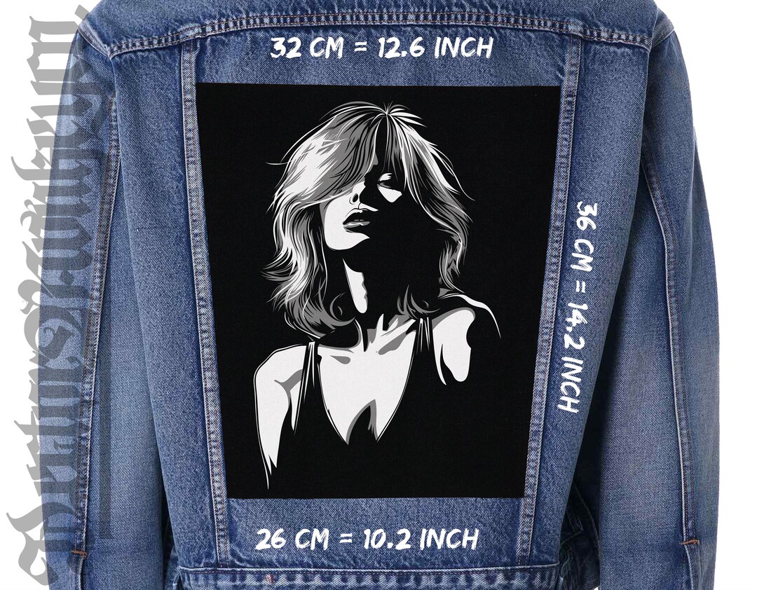 Glamorous Girl Back Patch - Sensual Beauty Design for Jackets, Vests ...