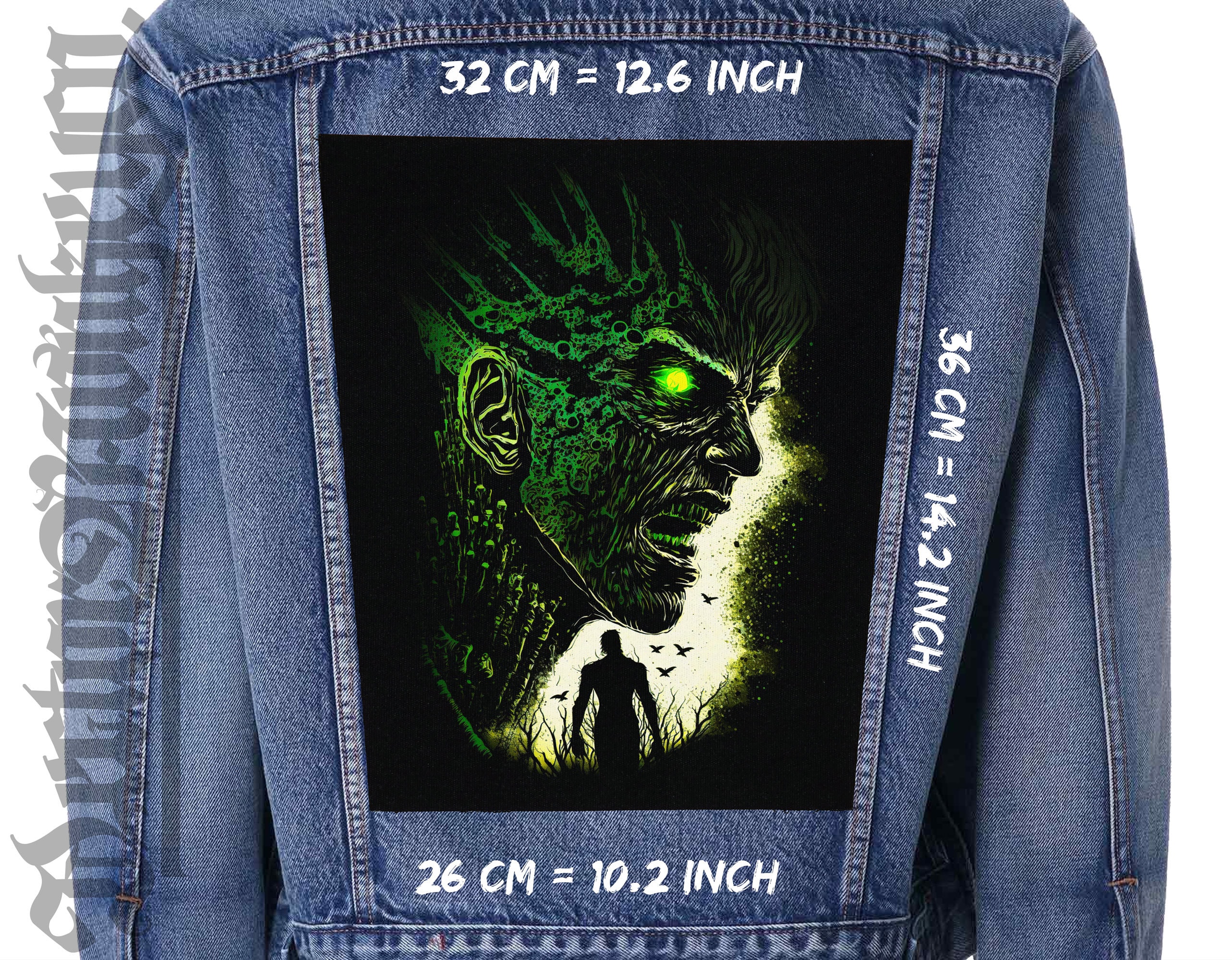 Alien - Back Patch, Versatile Style for Jackets, Vests and Flannels ...