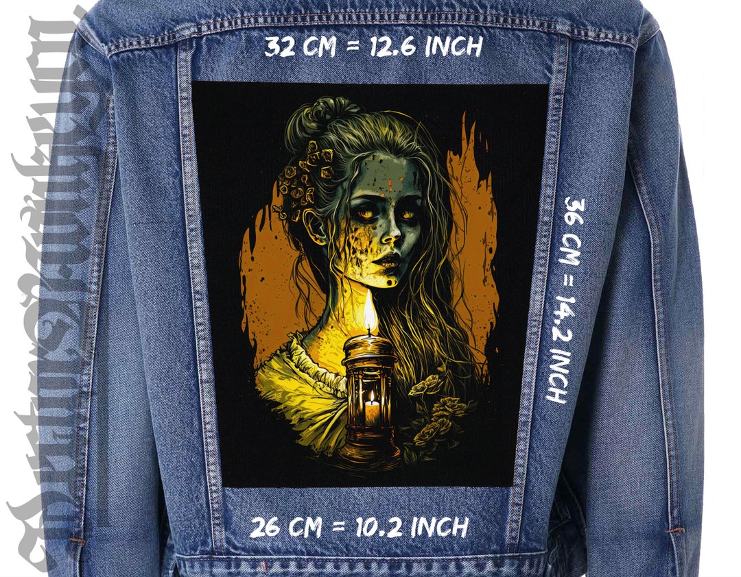 Beautiful Evil Back Patch - Gothic Occult Design, Dark Macabre ...