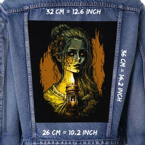 Beautiful Evil Back Patch - Gothic Occult Design, Dark Macabre ...