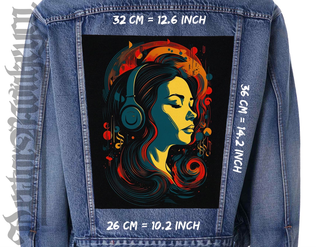Music is My Therapy Back Patch: Urban Jacket Vest Design - Etsy