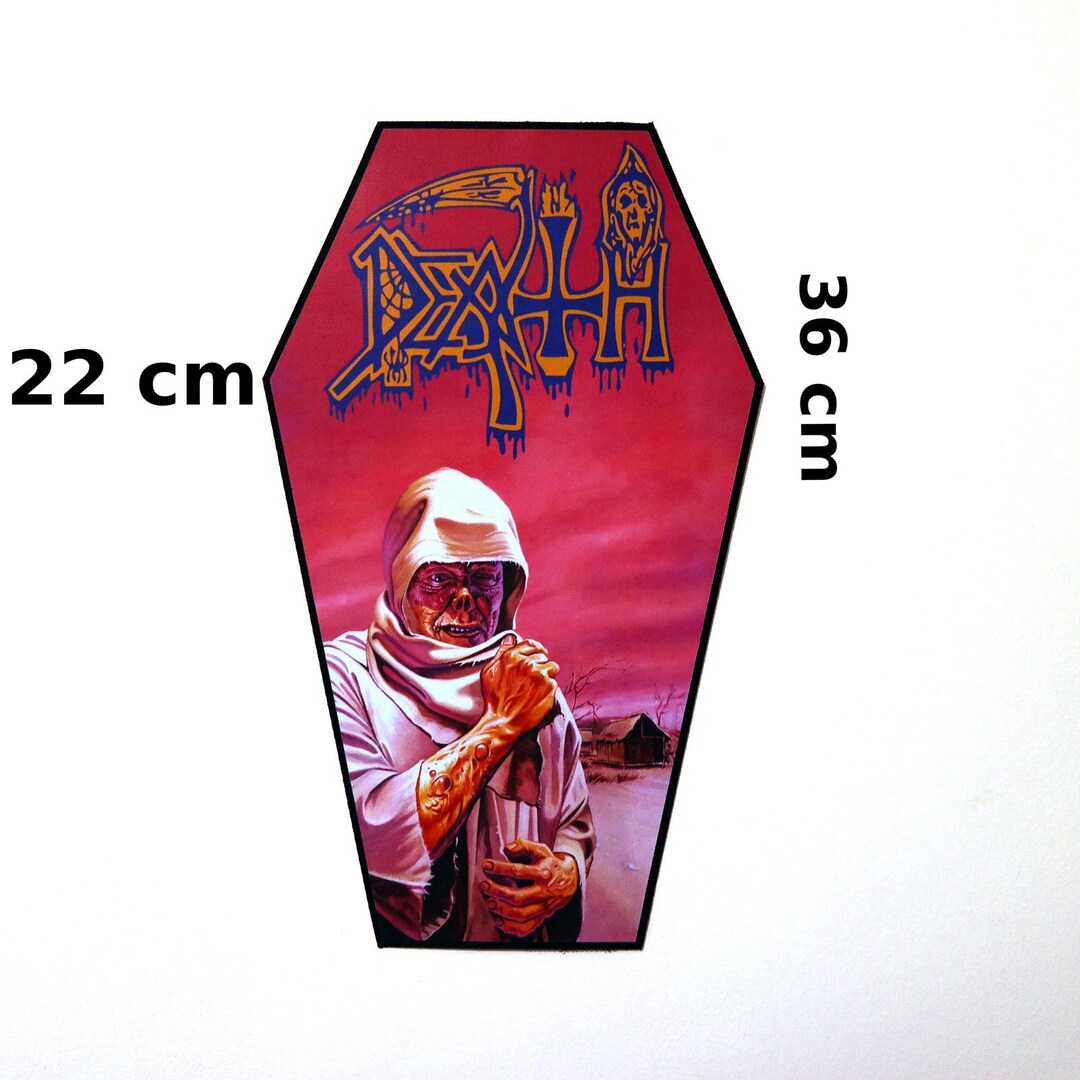 Death Leprosy, Coffin Shape, Cotton Canvas Back Patch for Jackets,vest and Flannels,cannibal ...