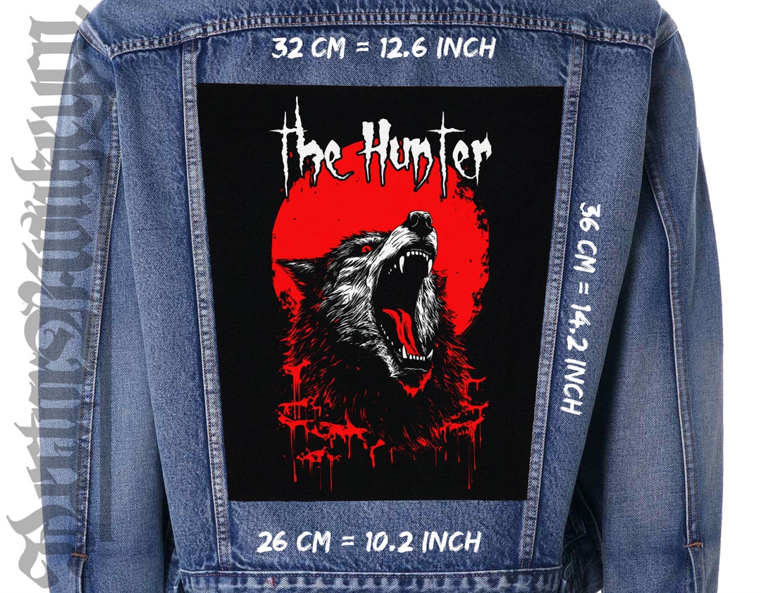 The Hunter - Back Patch, Versatile Style for Jackets, Vests and ...