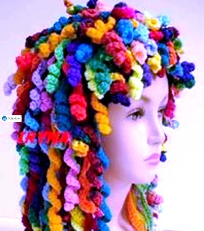 Yarn Wig Clown Hair for Halloween or Funny Party Hat Clown - Etsy