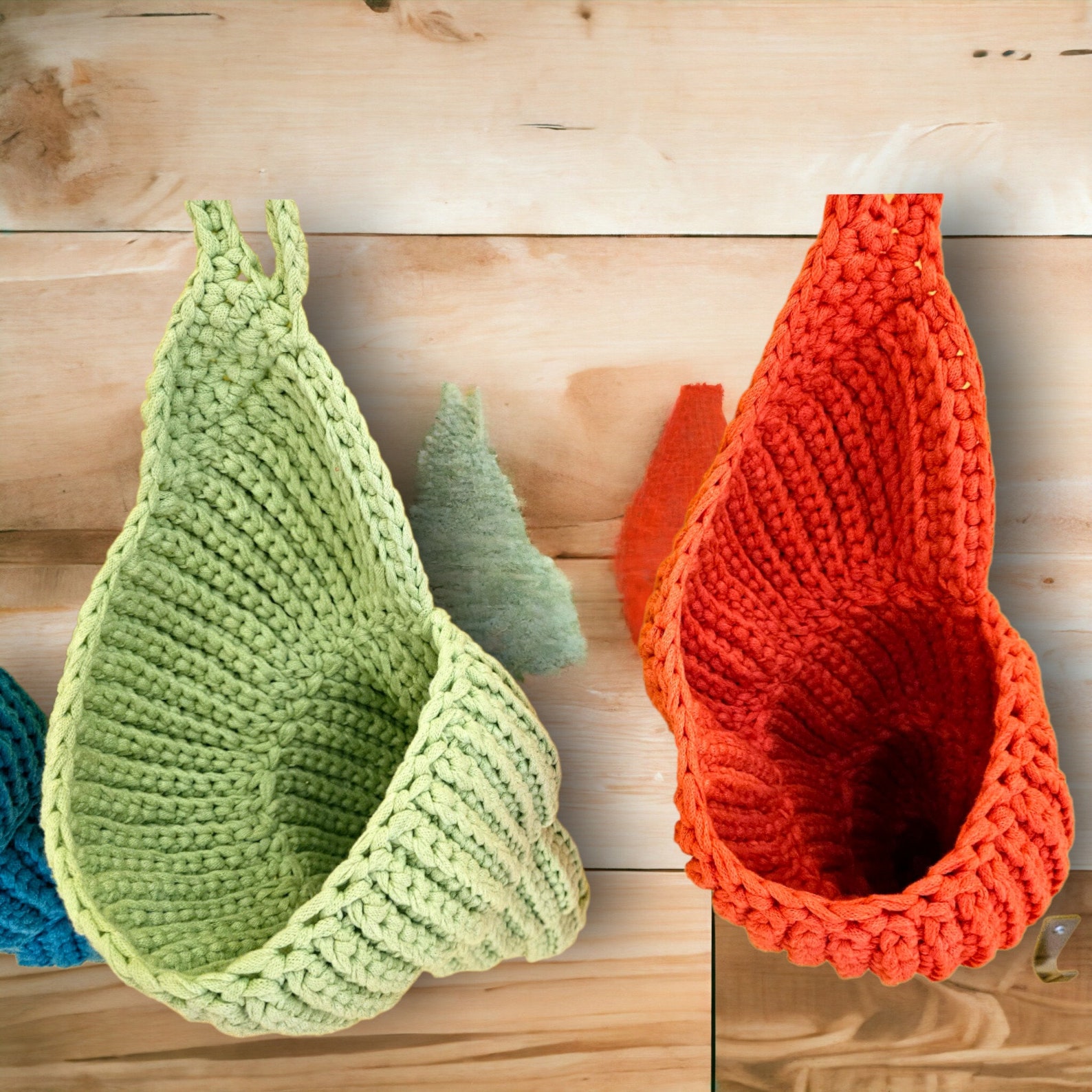 Crochet Seashell Hanging Basket, Sea Shell Art, Basket Wall Decor - Etsy
