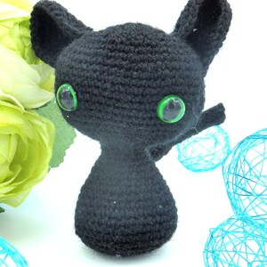 Black Cat Gift, Cat Lover Gifts, Cat Decor, Amigurumi Cat, Halloween ...