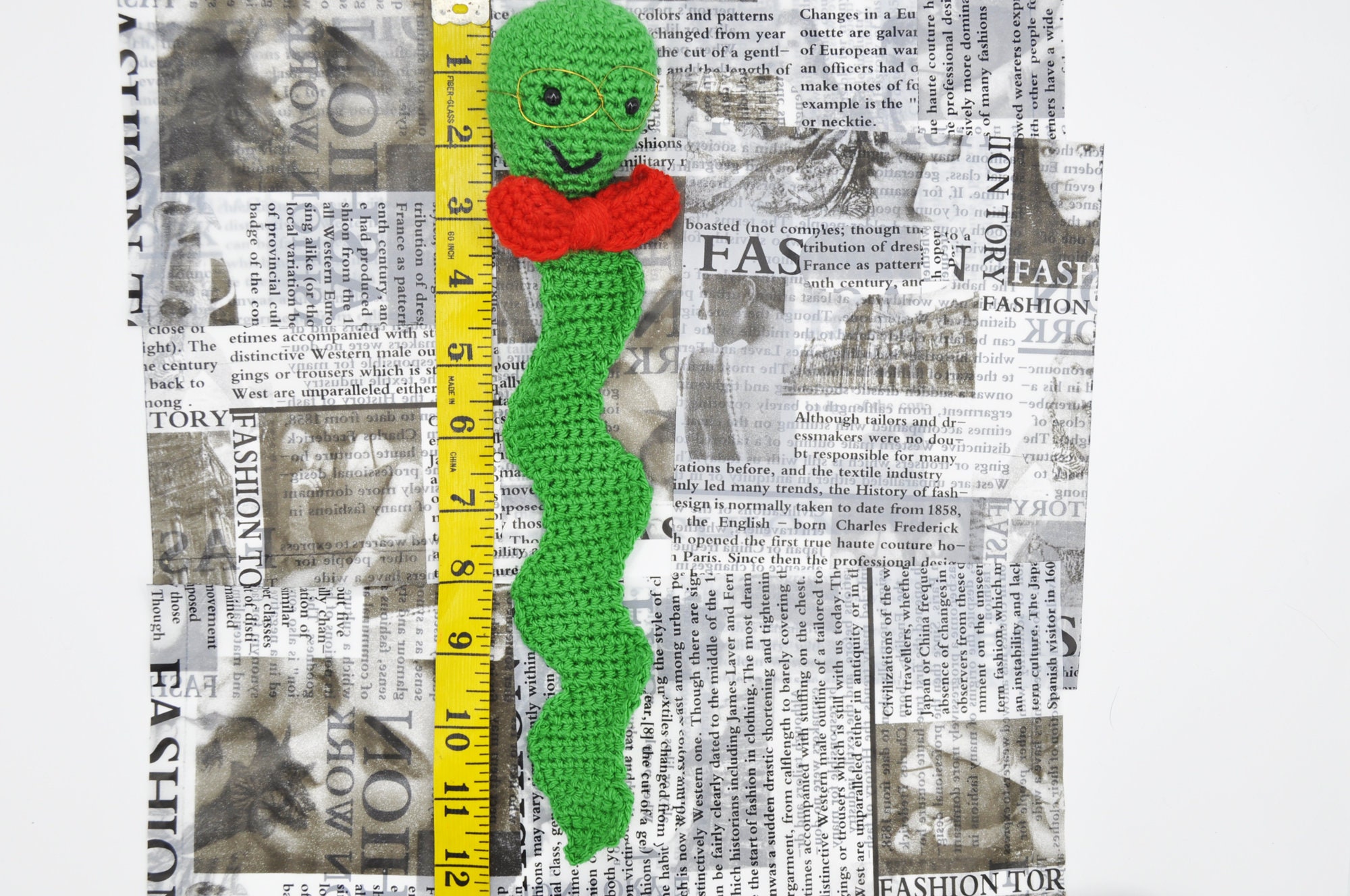 Bookworm Crochet Bookmark Book Lover Gift - Etsy