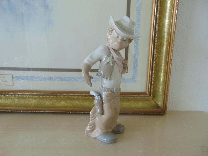 Lladro 4969 sheriff Puppet Cowboy Cowboy Retired - Etsy