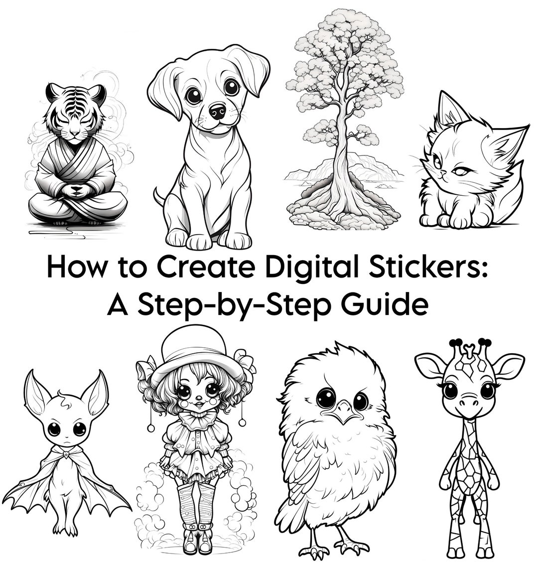 How to Create Digital Stickers: A Step-by-step Guide - Etsy
