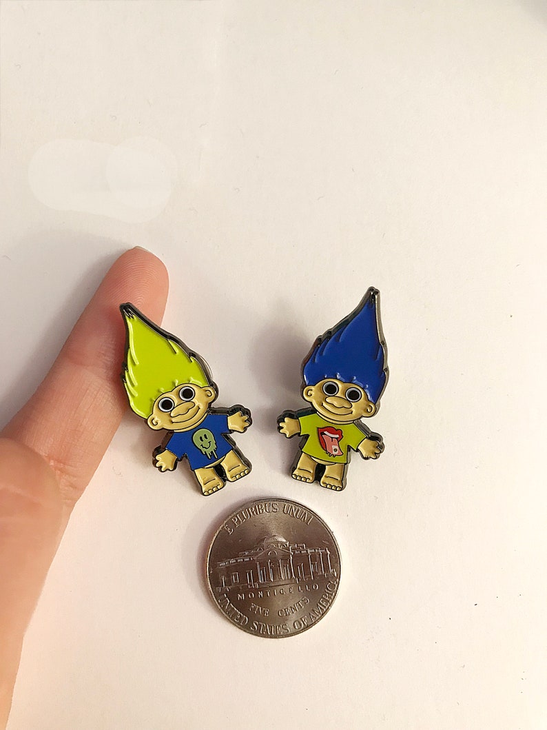Trippy Troll Enamel Pins 1.25 Dripping Smiley Face Acid | Etsy