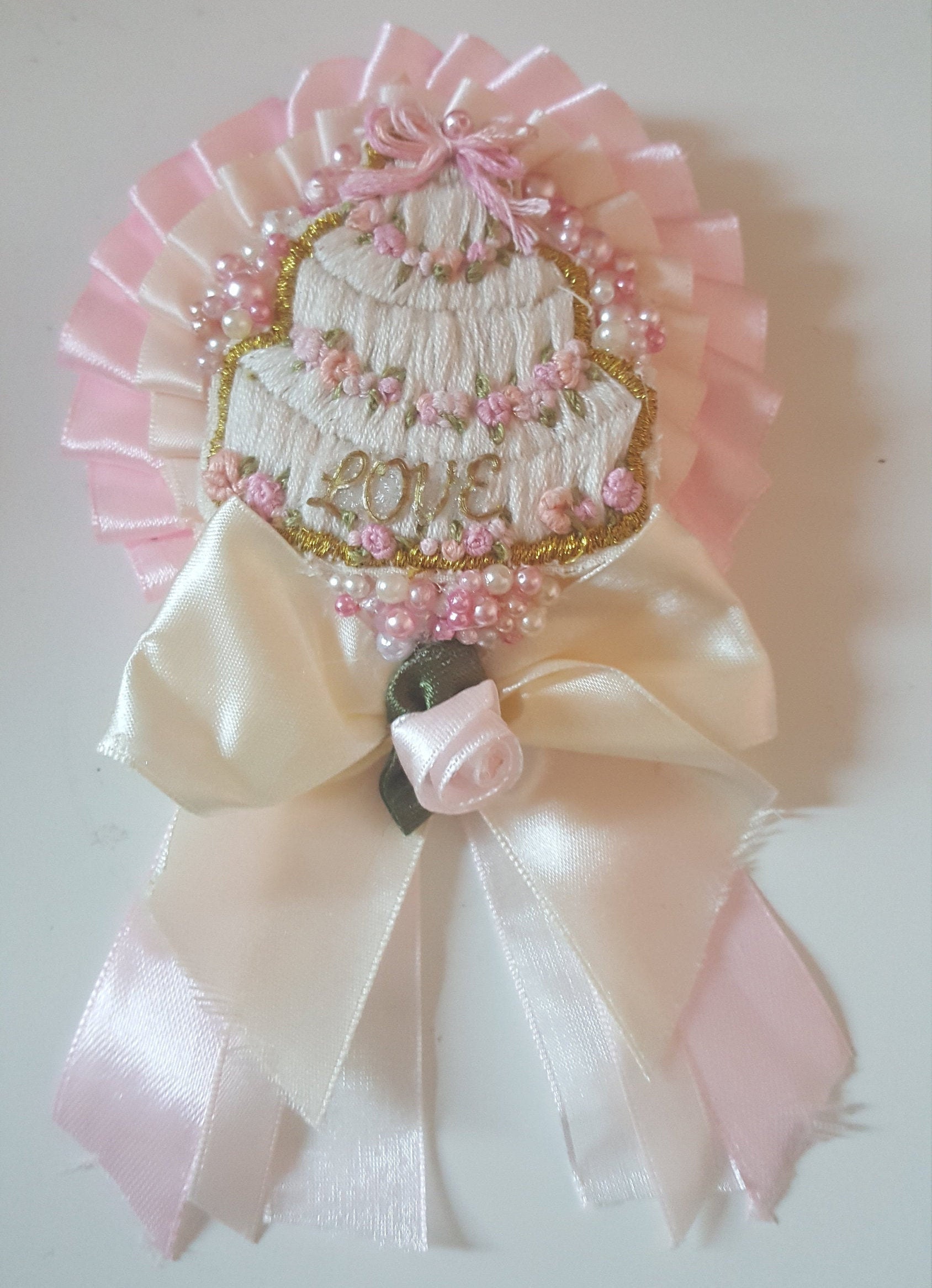 MTO Custom Embroidered Rosette - Etsy