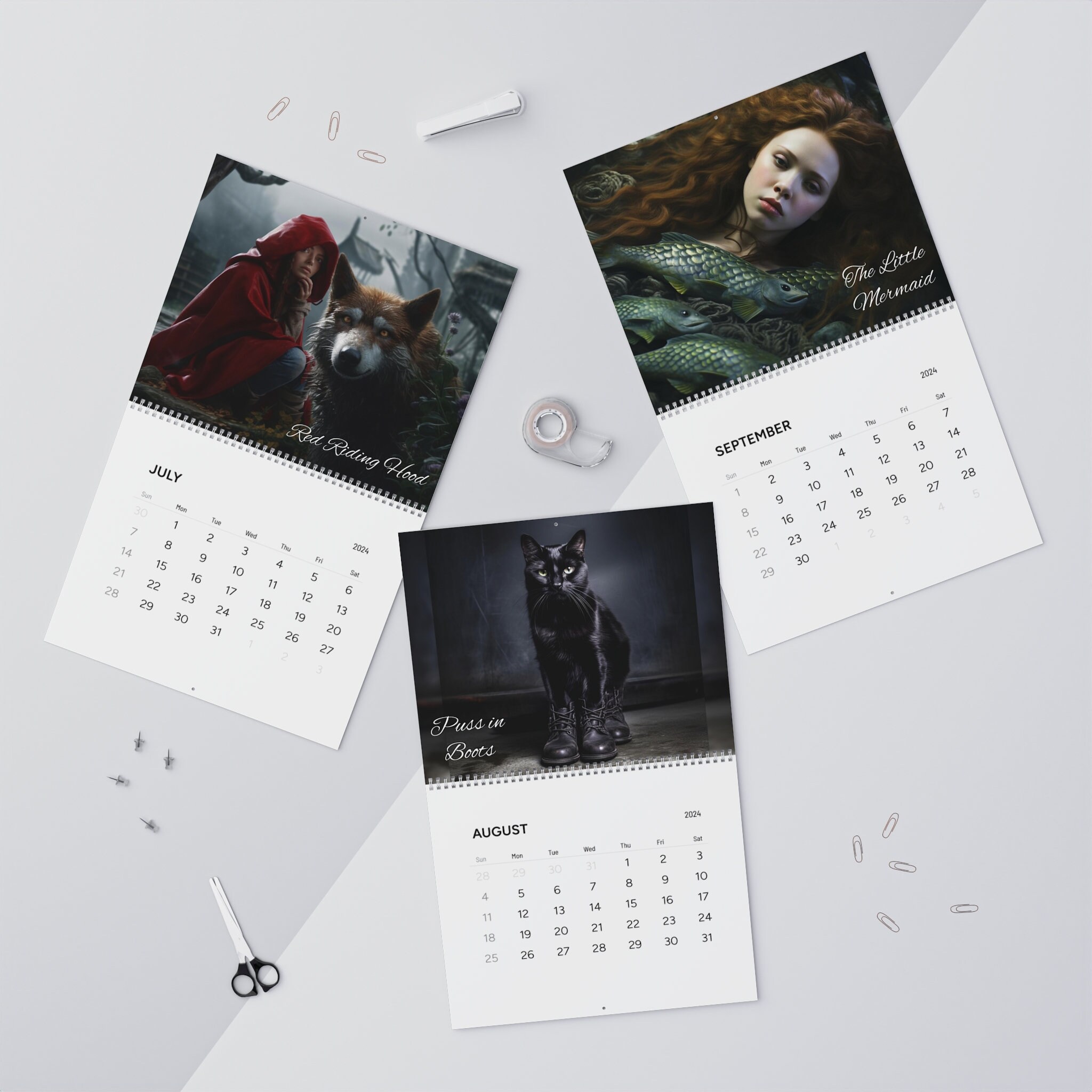 Dark Fairy Tales calendar 2024 Goth Princess Calendar 2024 sold by ...