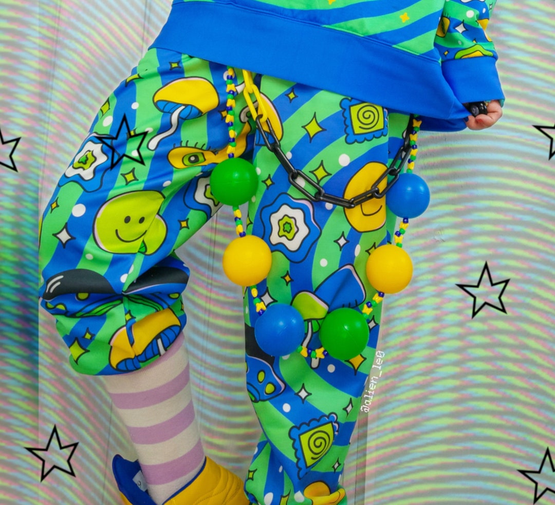 Harajuku Jogger Pants Kidcore Unisex Pants Rainbowcore Decora Kei ...