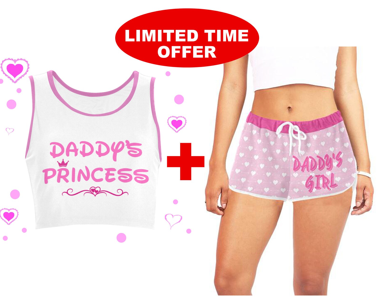 Ddlg Crop Top Ddlg Shorts Ddlg Clothing Abdl Clothing Etsy