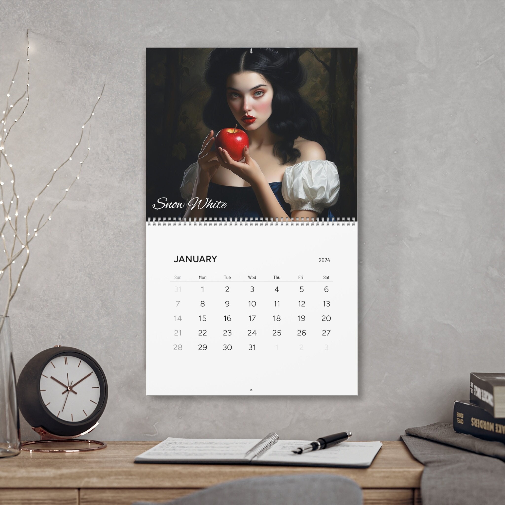 Dark Fairy Tales calendar 2024 Goth Princess Calendar 2024 sold by ...