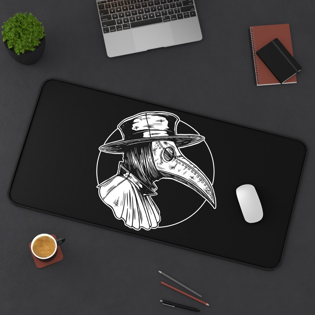 Plague Doctor Mouse Pad Gothic Desk Mat Gaming XXL Mousepad - Etsy