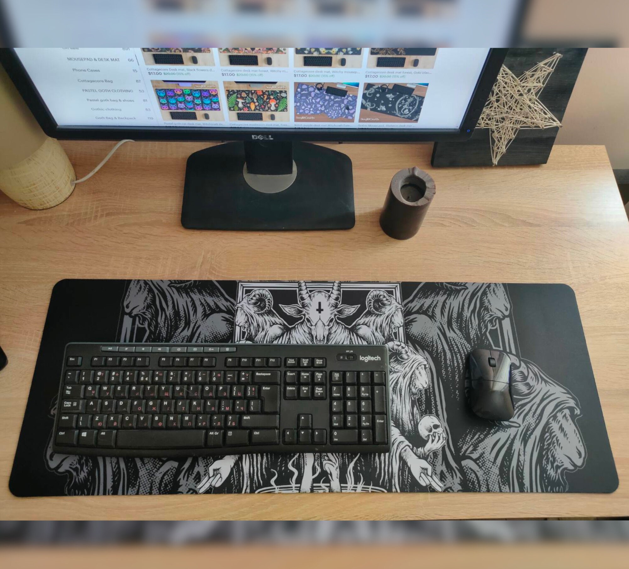 Large Black Desk Pad - Etsy