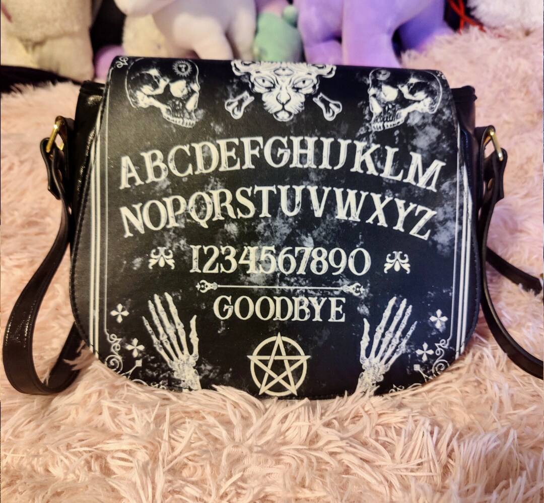 Ouija Board Bag Goth Purse Witchy Horror Crossbody Bag Black Gothic ...