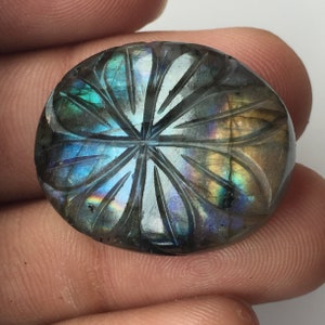 Unique Flashy Labradorite Carving Gemstone Natural Labradorite | Etsy