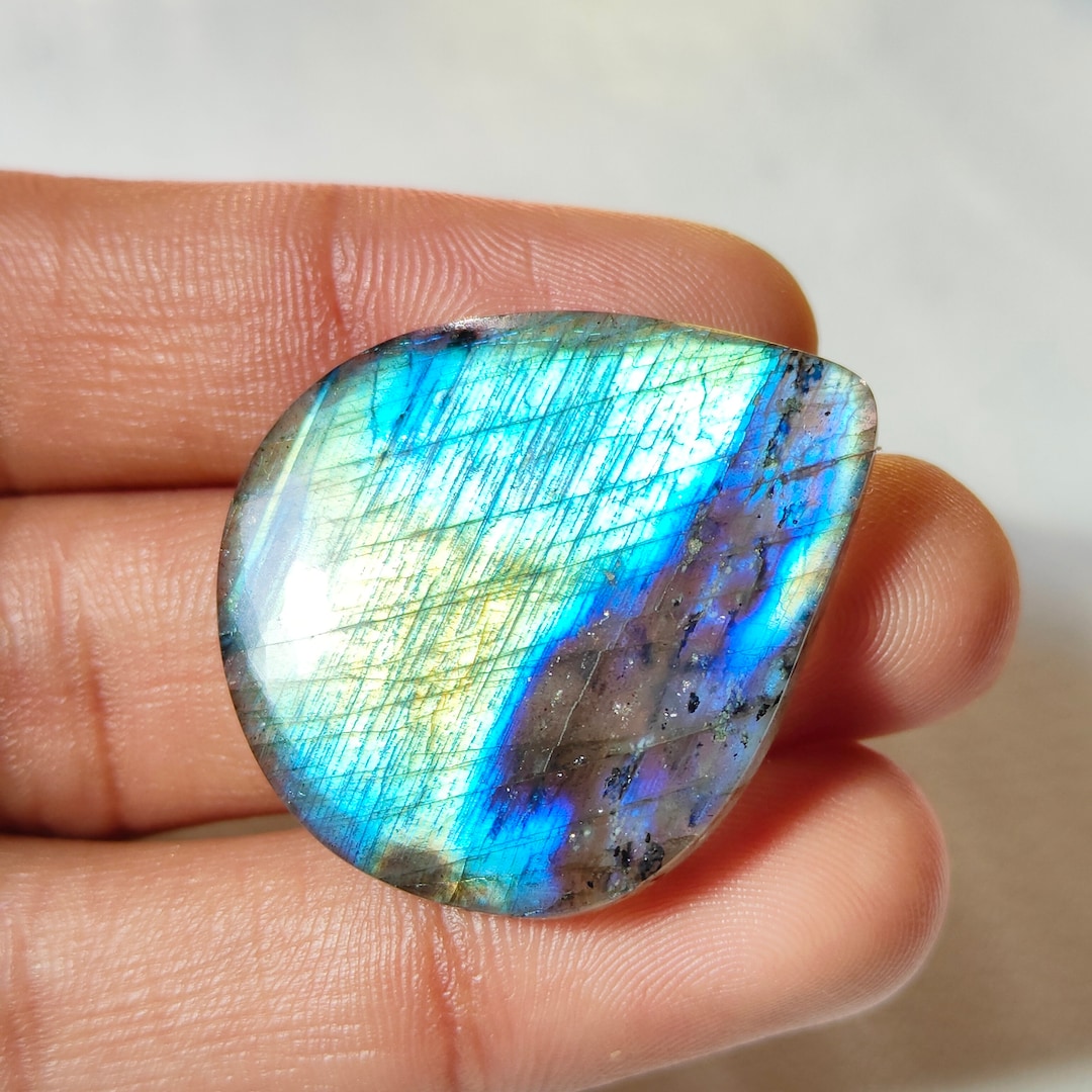Awesome Multi Flashy Labradorite Smooth Cabochon Loose Gemstone Size ...
