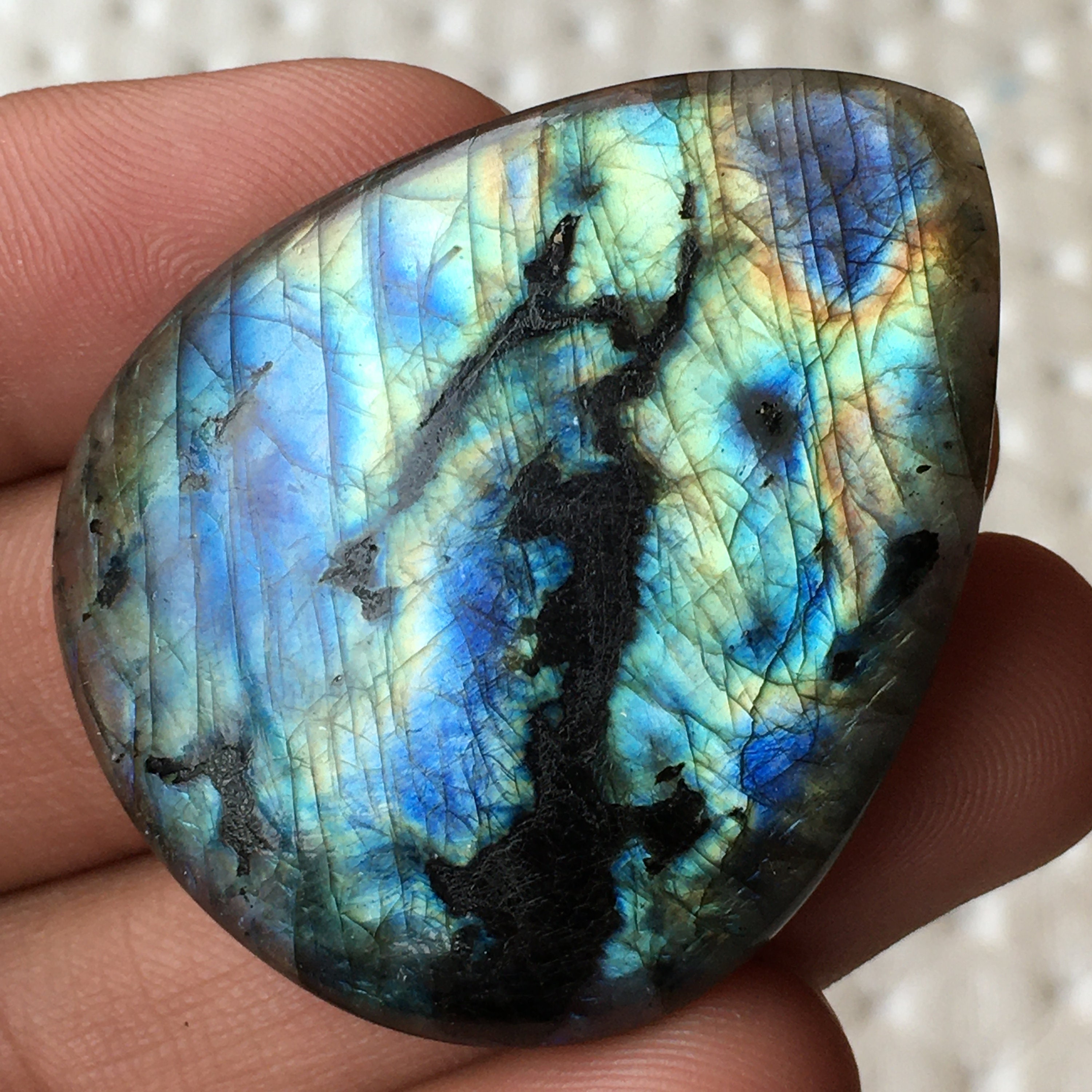 Spectrolite Full Flashy Labradorite Cabochon Gemstone Natural | Etsy