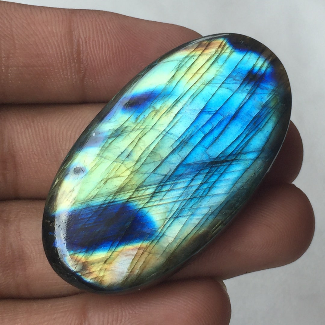 Spectrolite BLUE Flashy Labradorite Gemstone Cabochon Oval - Etsy