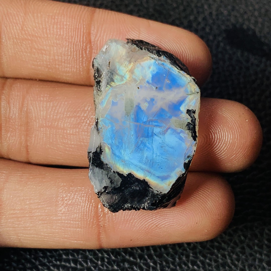 Fabulous Flashy Rainbow Moonstone Druzy Gemstone Handmade - Etsy