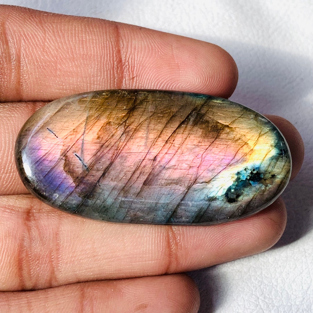 Gorgeous Flashy Labradorite Cabochon Loose Gemstone Handmade Polish ...