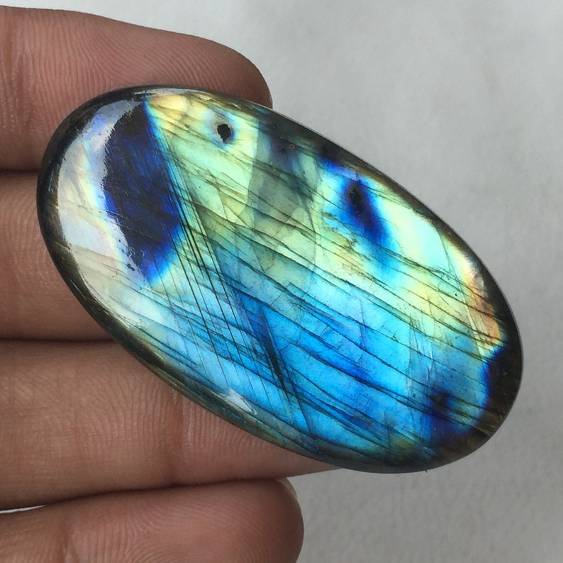 Spectrolite BLUE Flashy Labradorite Gemstone Cabochon Oval - Etsy