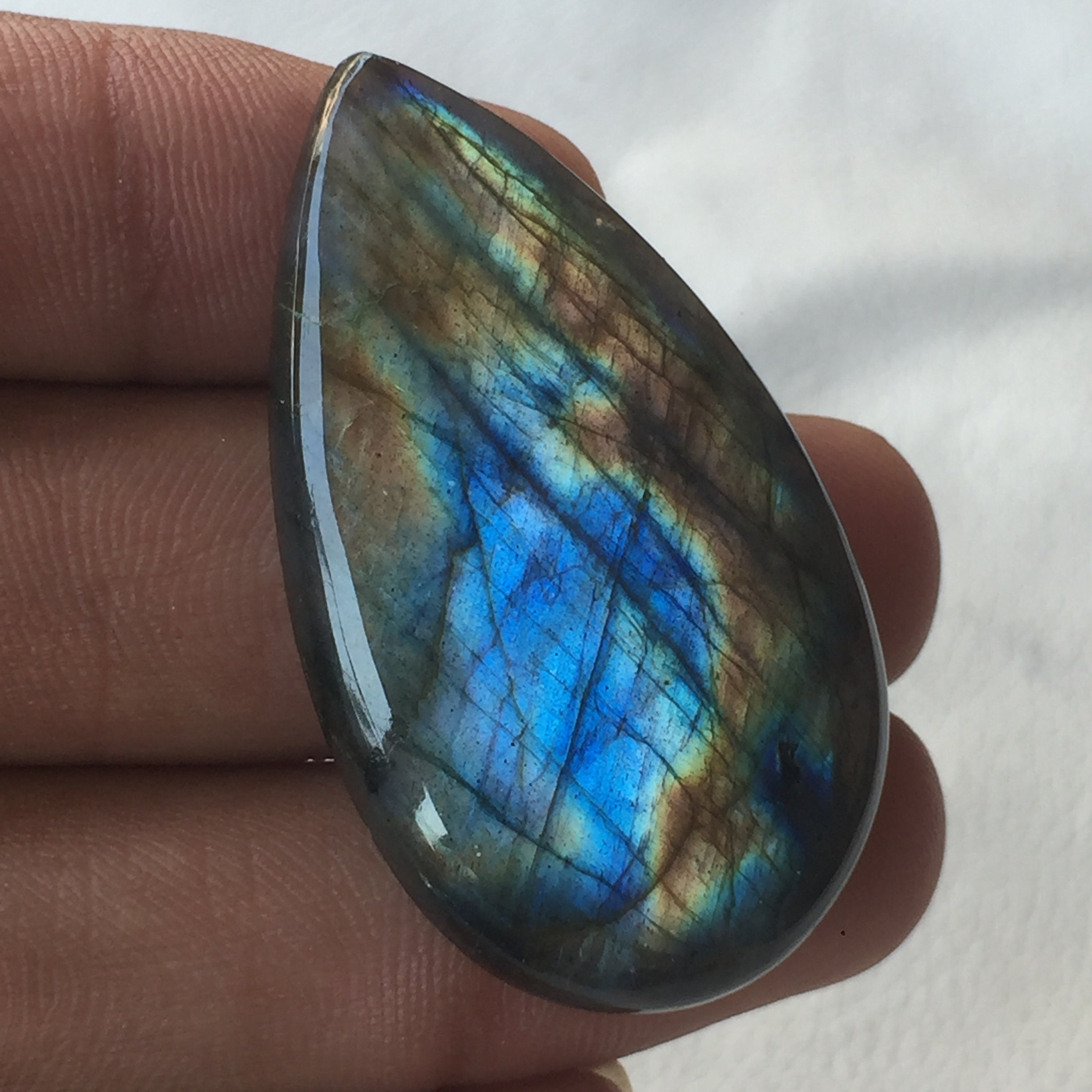 Spectrolite Flashy Labradorite Cabochon Gemstone 47x27x8 MM | Etsy