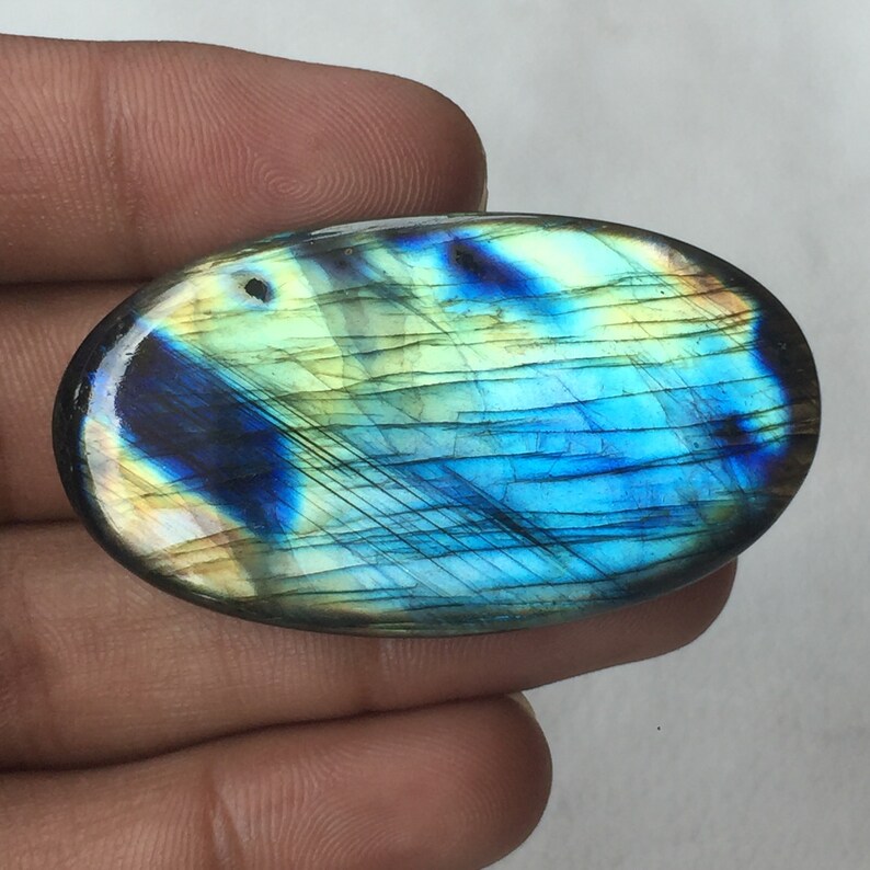 Spectrolite BLUE Flashy Labradorite Gemstone Cabochon Oval - Etsy