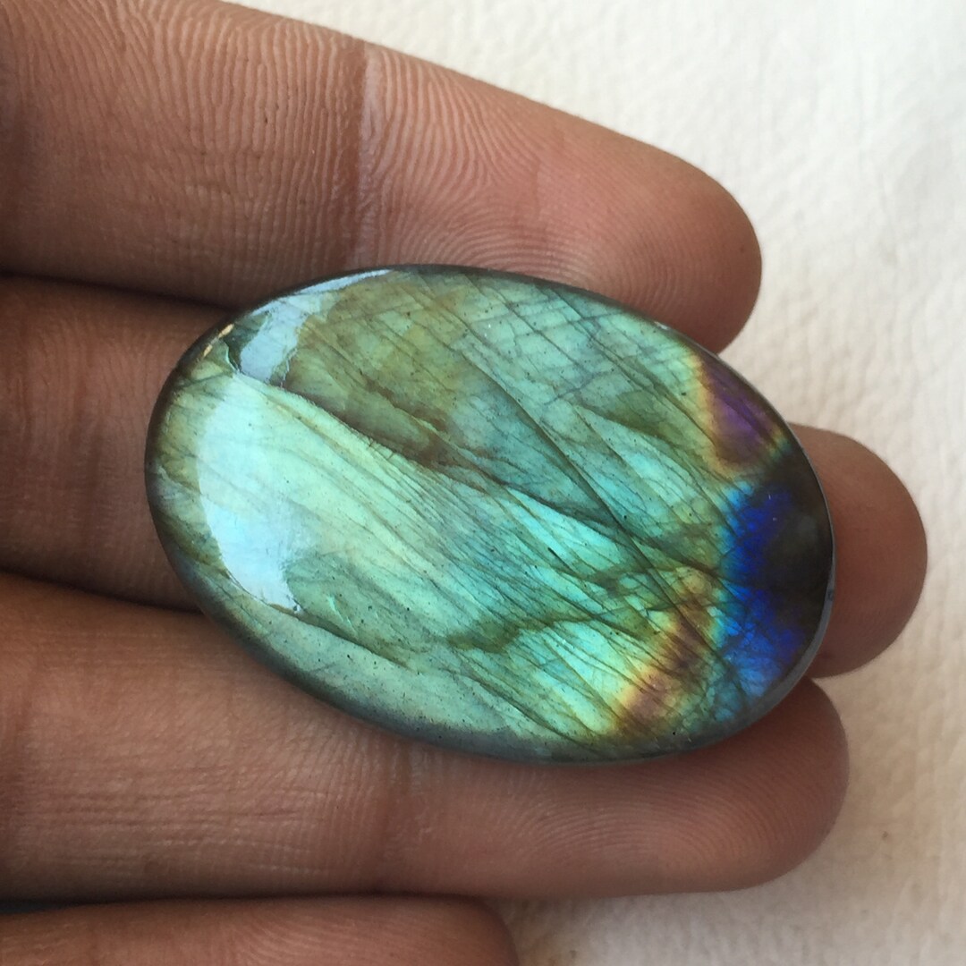 Beautiful Full Flashy Labradorite Smooth Cabochon Loose Gemstone Size ...