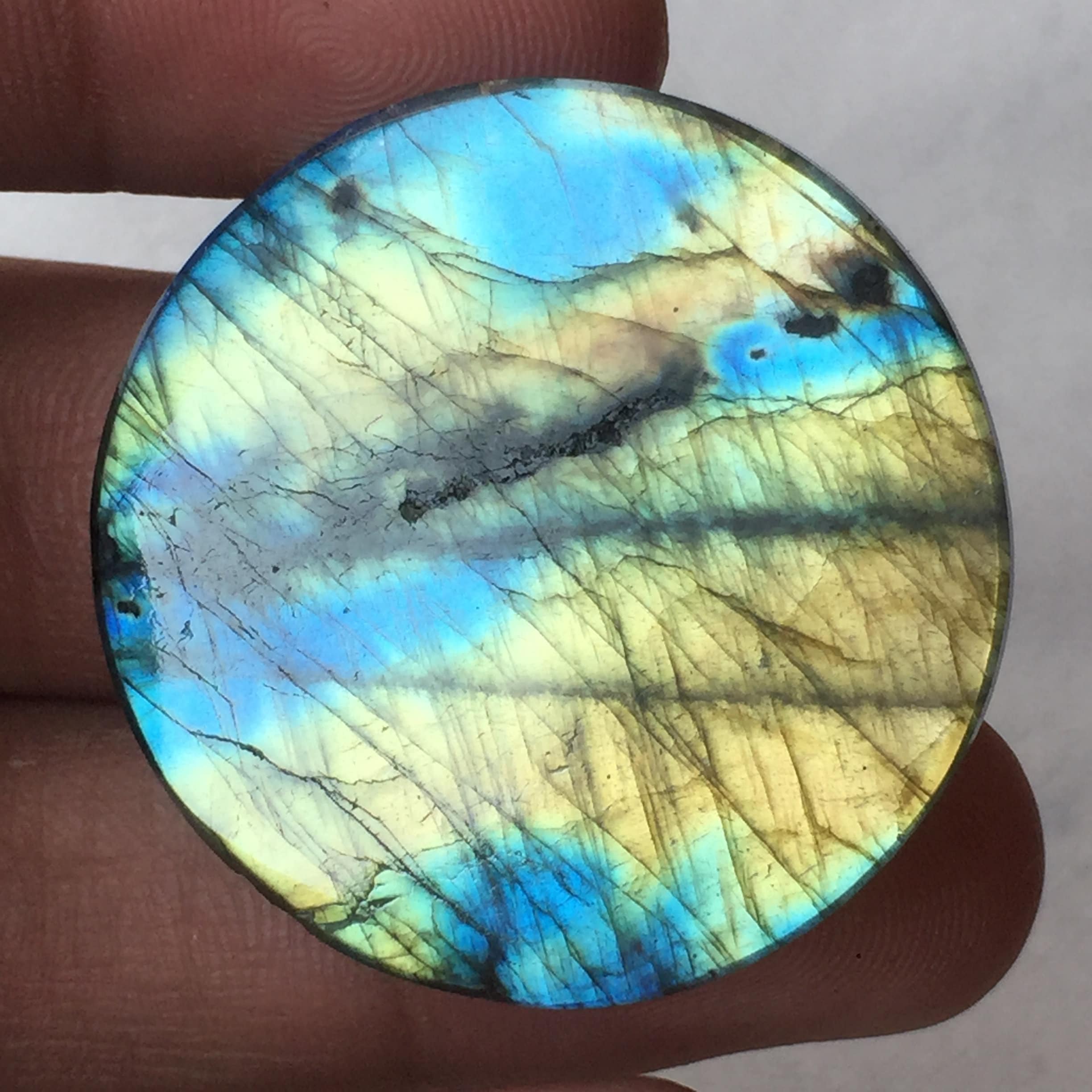 Gorgeous color Labradorite Cabochon Gemstone Unique Pear Shape | Etsy