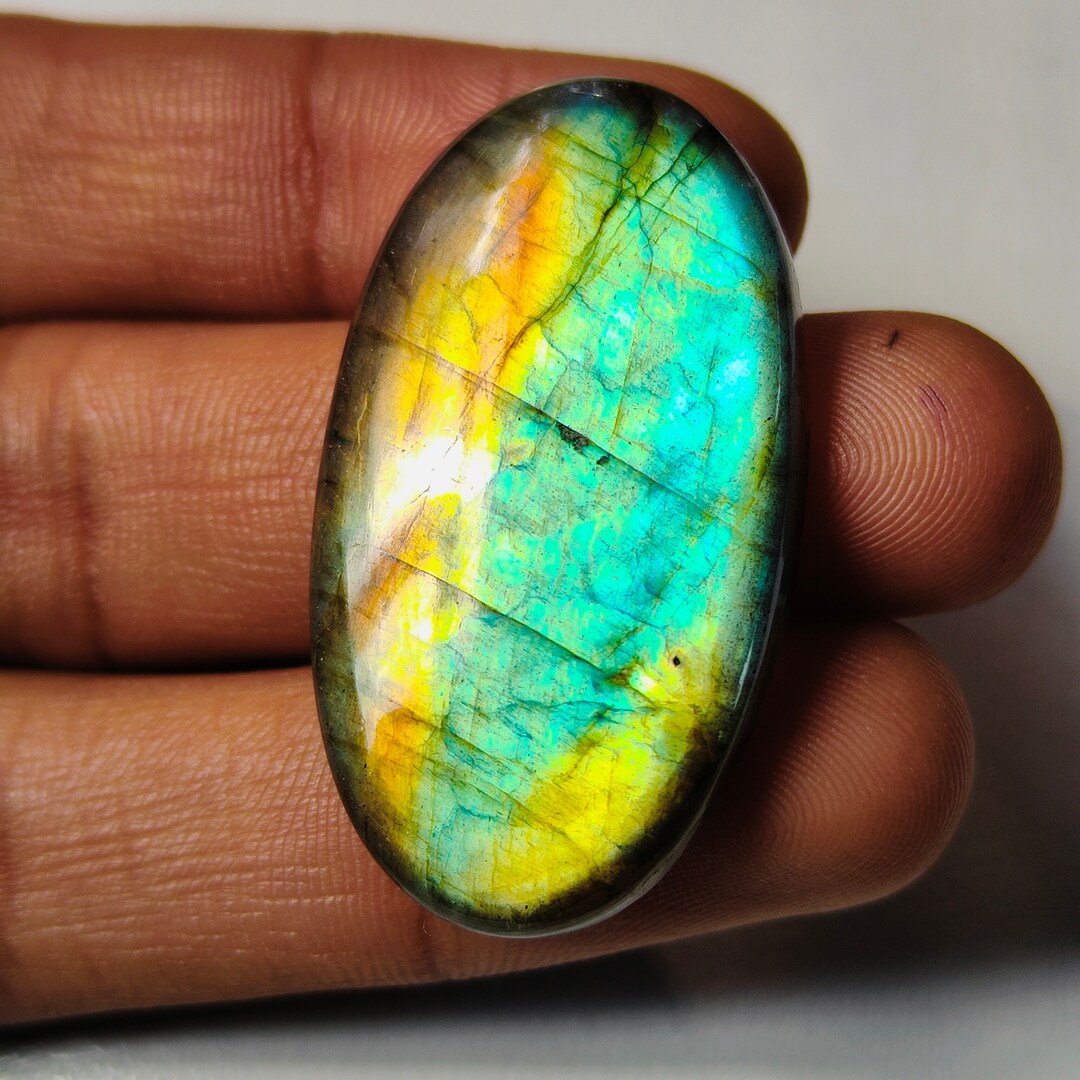 Vary Pretty Flashy Labradorite Smooth Cabochon Loose Gemstone ...