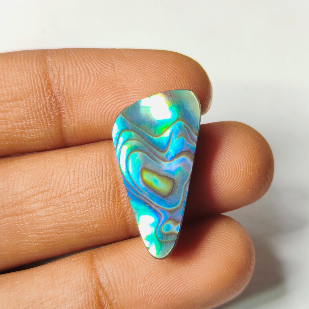 Gorgeous Abalone Shell Smooth Cabochon Gemstone Size 23x13x6 MM Fancy ...