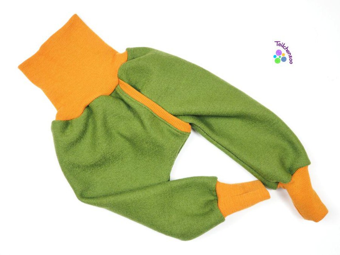Organic Merino Wool Fleece Split Pants, Slit Pants, Weaning Pants ...