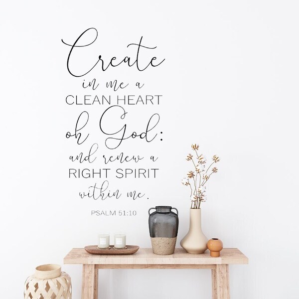 Psalm 51 10 - Etsy