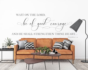 Scripture Psalm 121:1-2 Wall Decal Sticker Religious Christian - Etsy