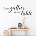 Gather at Our Table Wall Decal Sticker Kitchen Dining Room - Etsy